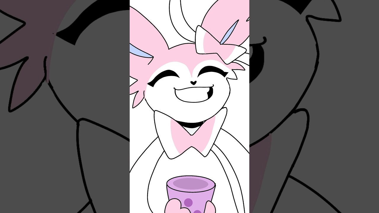 I LOOOOVE Boba tea! -Sylveon #sylveon #animation #art