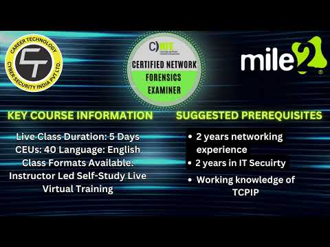 Mile2's Certified Network Forensics Examiner (C)NFE) certification! 🚀