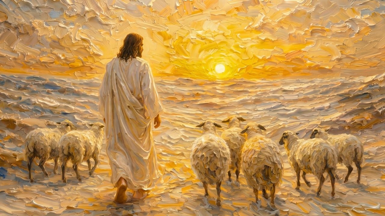 4K Jesus Christ — The Good Shepherd | Christian Frame TV Display & Art Screensaver