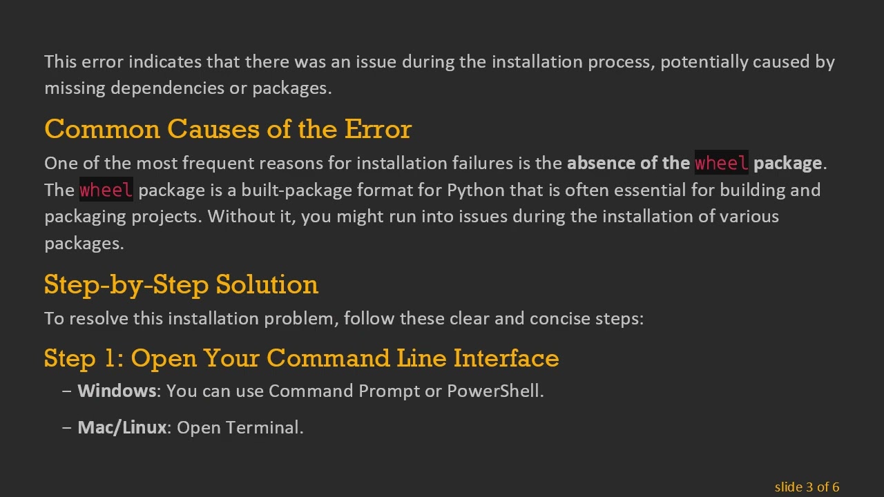 Resolving the pip install Error: Quick Guide to Fixing Installation Issues