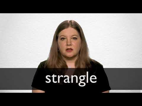 How to pronounce STRANGLE in British English