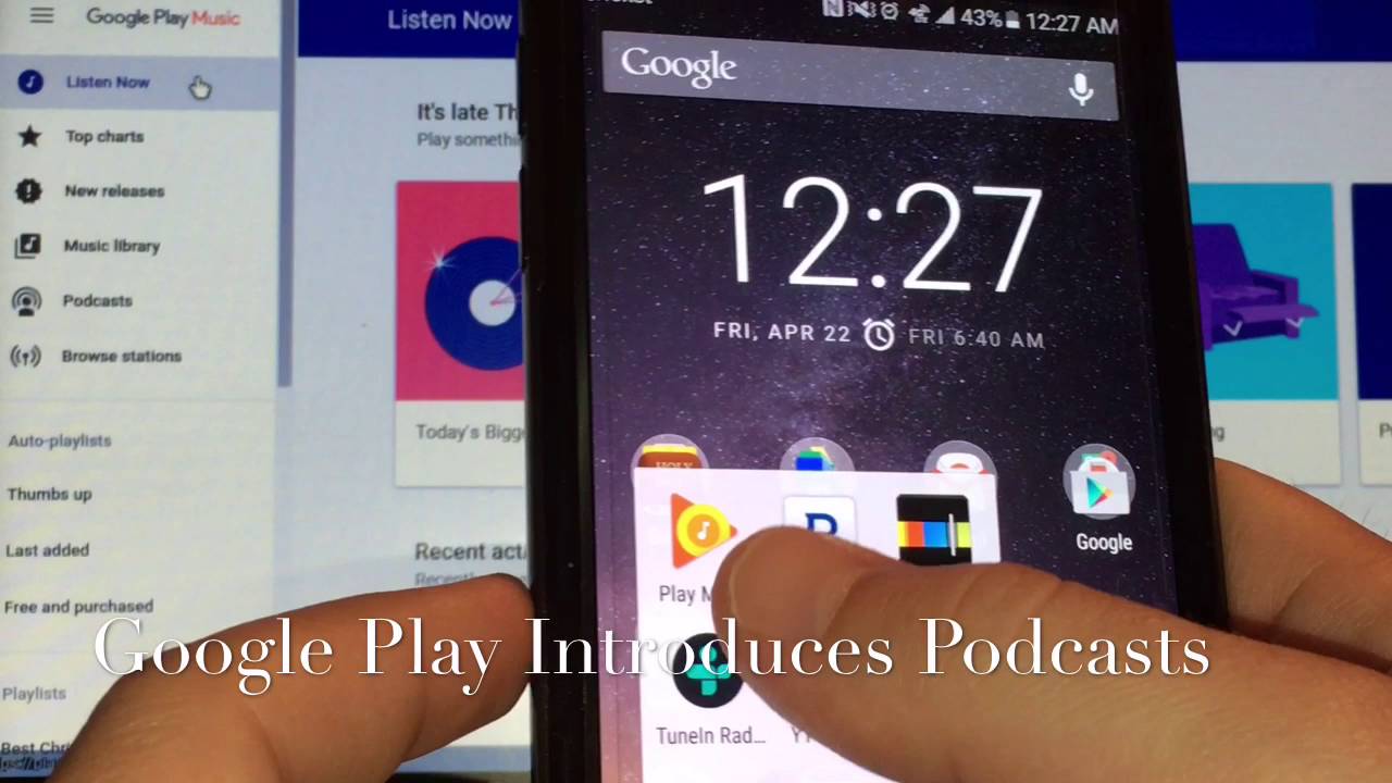 Podcasts on Google Play Music