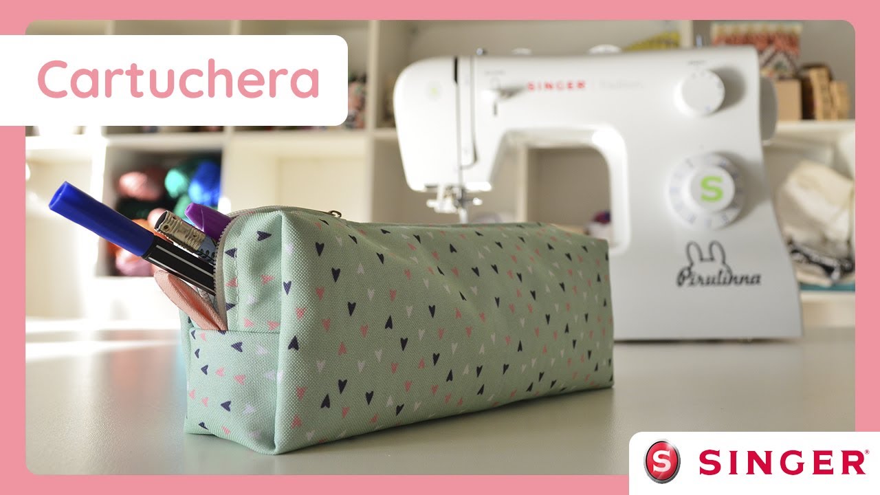 Cosé una CARTUCHERA con tu Singer | Prensatela para cierres