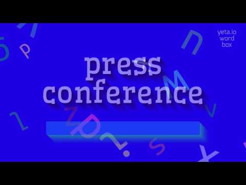 How to say "press conference"! (High Quality Voices)
