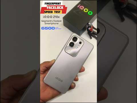 iQOO Z10x fingerprint vs facelock test Review 🔥#shorts #iqooz10x #speedtest