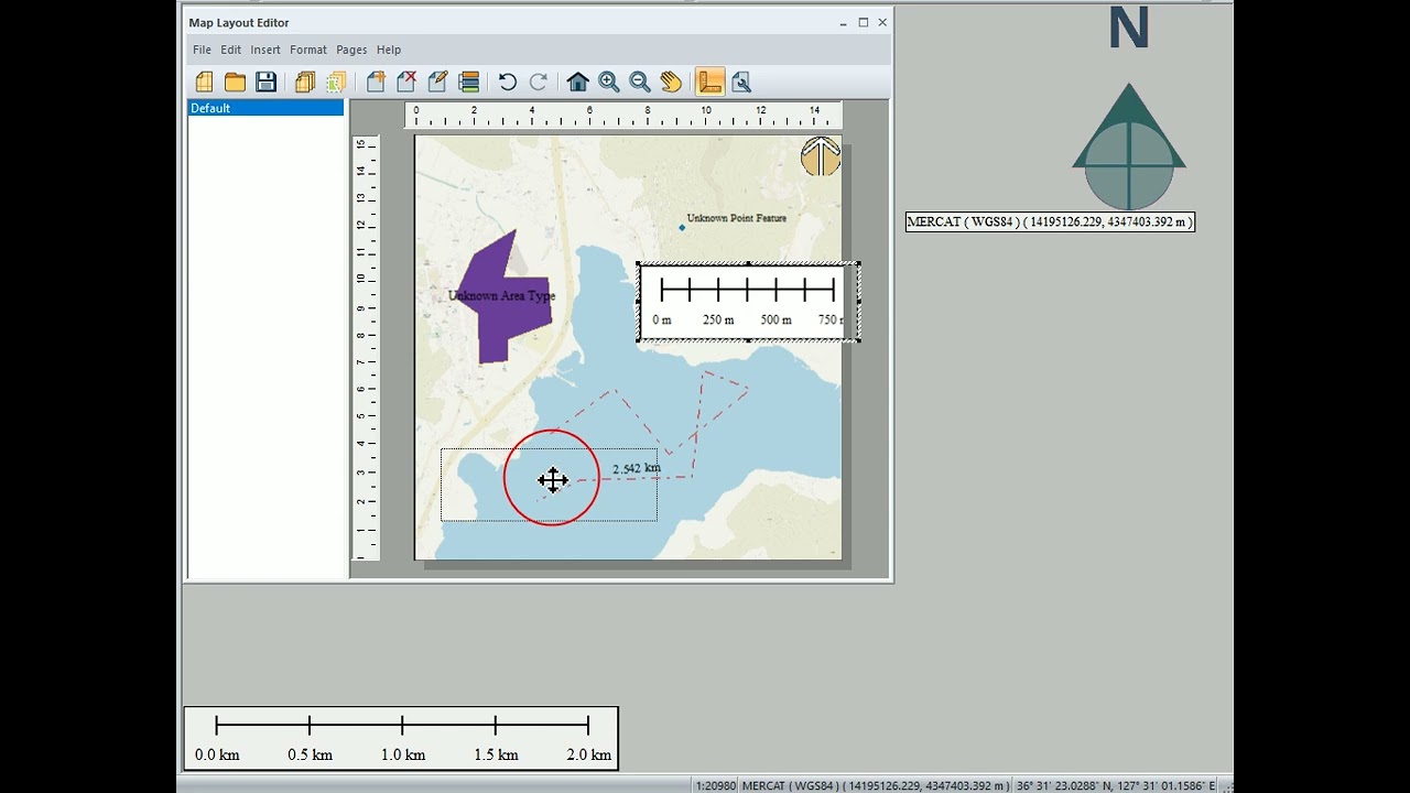 Global Mapper Tutorial: Map Layout Editor - Adding North Arrow & Scale Bar