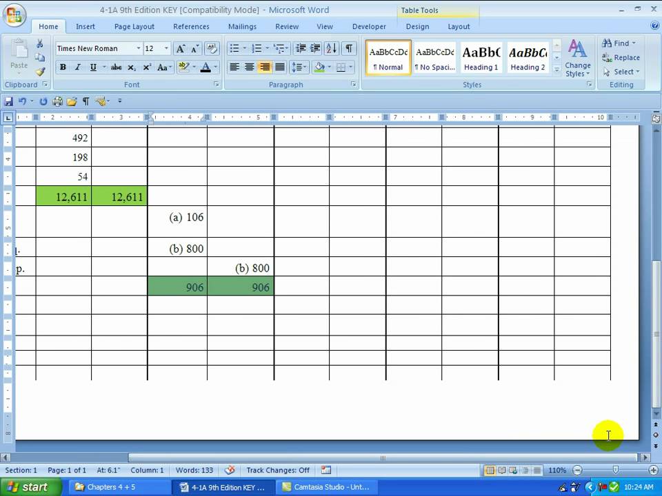 Chapter 4, Problem 4-1A Part 1.avi