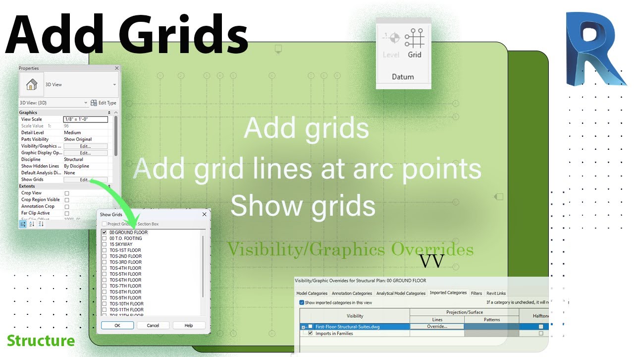 Starting a Structural Project: Add Grids