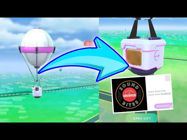 What are sponsored gift balloons in Pokemon GO