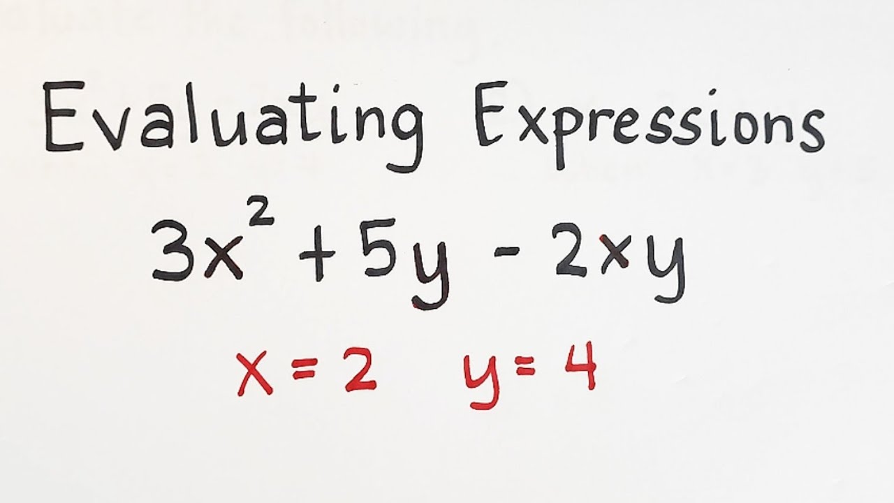 How to Evaluate Algebraic Expressions: Step by step Guide by Teacher Gon