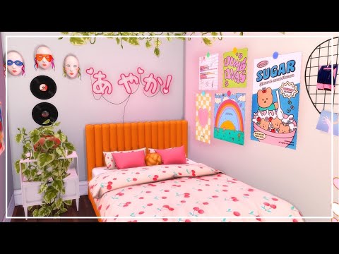 Y2K apartment + cc links || the sims 4 cc speed build: apartment renovation