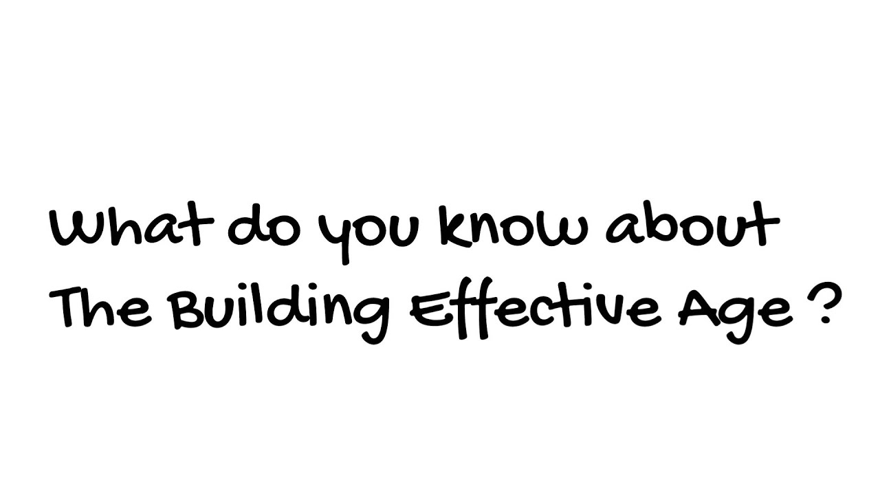 Episode 15 The Building Effective Age