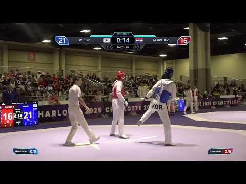 116 Round of 32 M 68kg KOR W JUNG CRO M GOLUBIC PGM