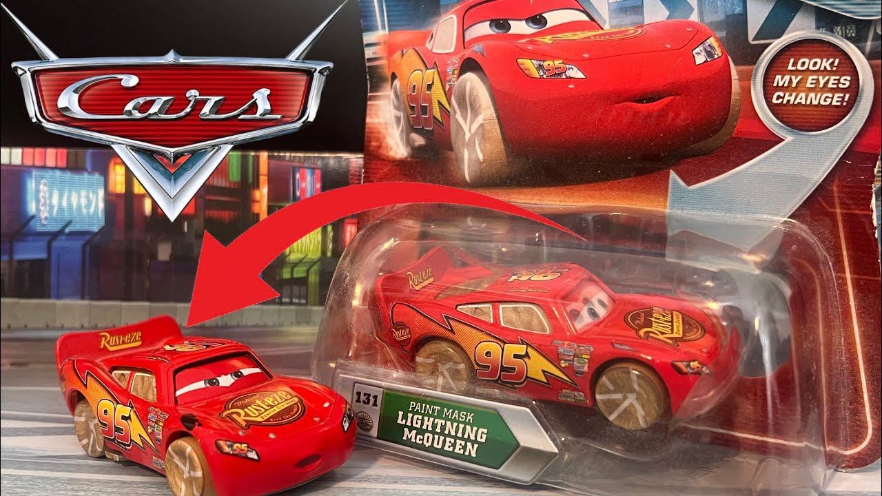 Accurate Paint Mask Lightning McQueen with FIXED Eyes | Disney Cars Custom Tutorial 