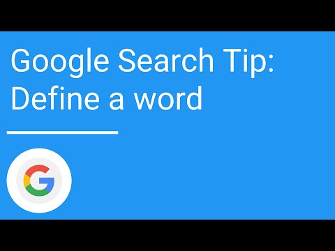 Google Search Tip: Define a word