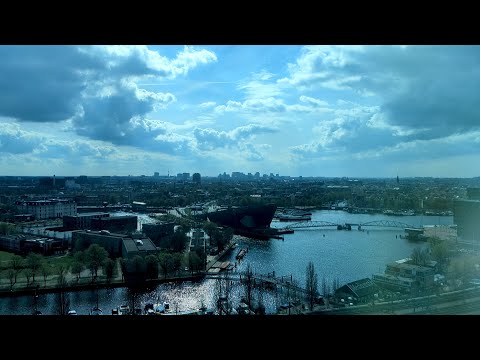 Amsterdam Clouds and Changing Light | A View for Studying | Lofi Music | 1 Hour