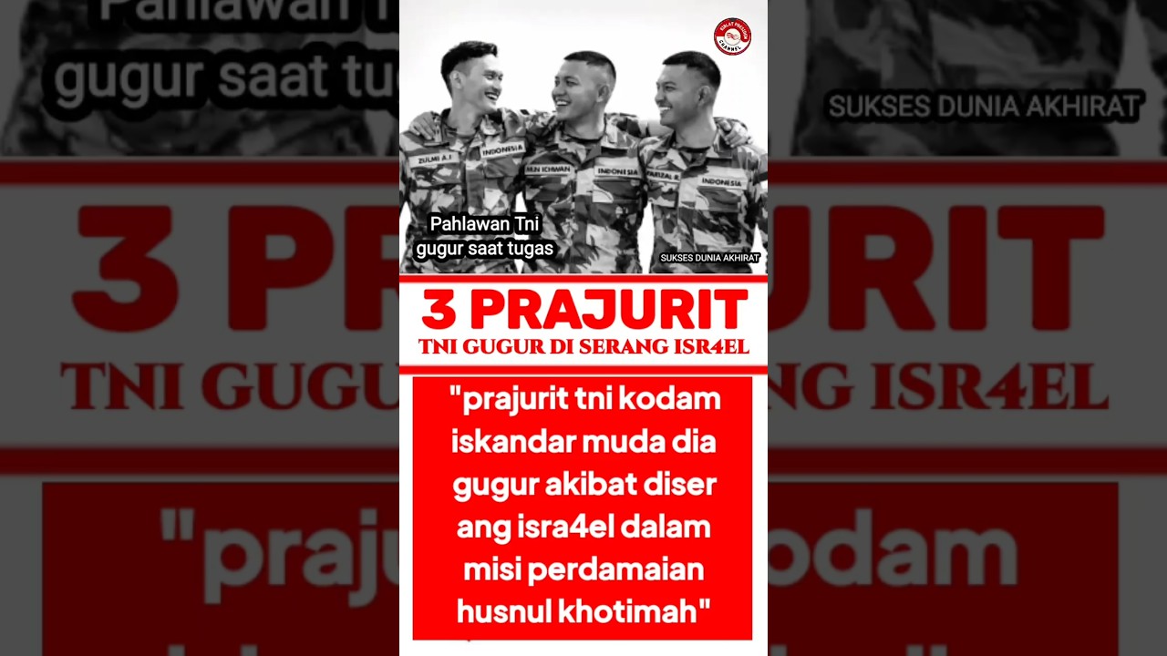 TIGA PRAJURIT TNI GUGUR #tni #gugur #militer #shorts #trending #videoshorts #feedshorts