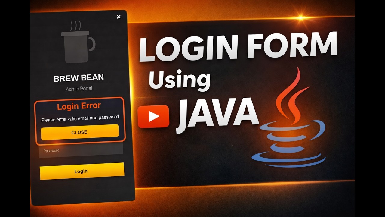 Java Coffee Shop System - Login Form