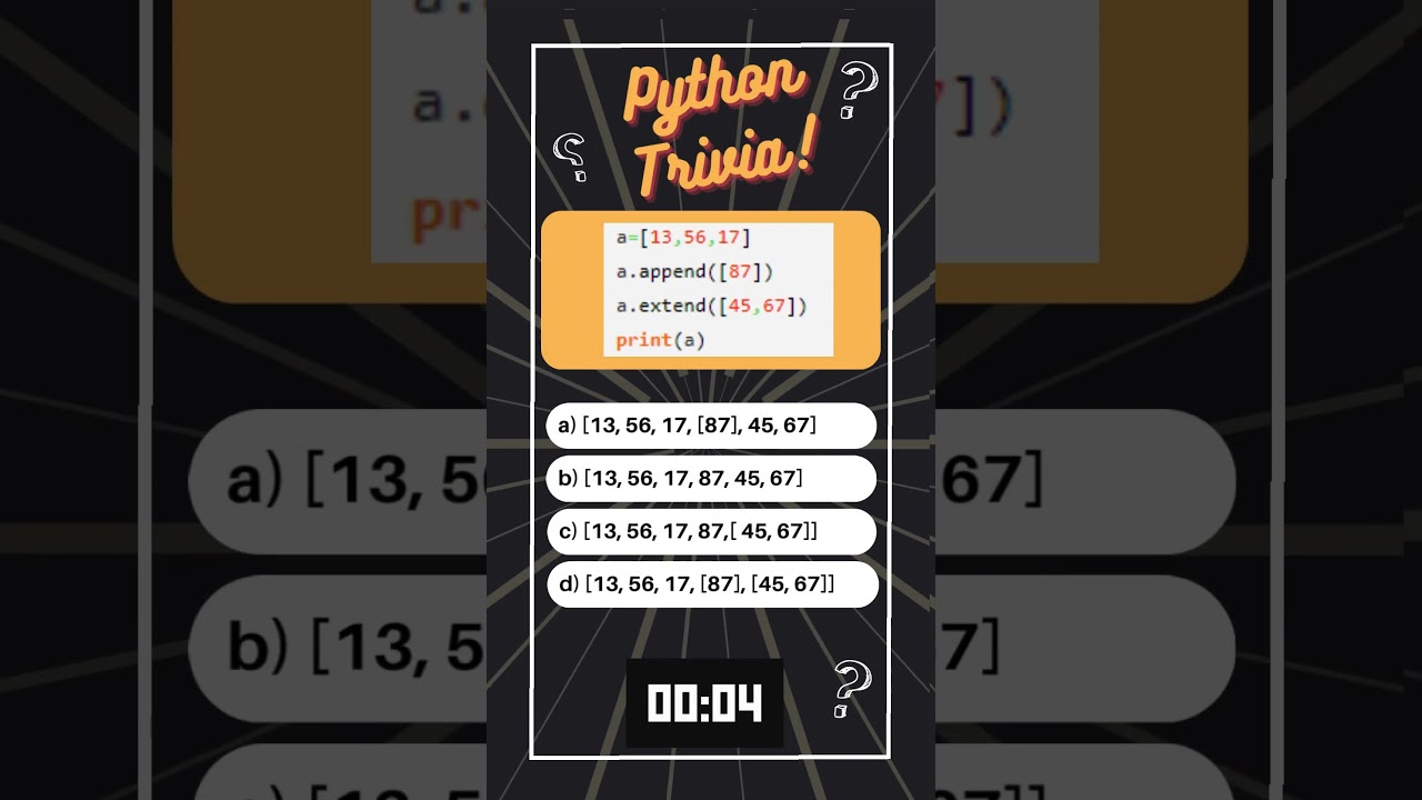 Python Trivia   List 62 #coding #python #techcommunity #shorts #trending #viral #datascience