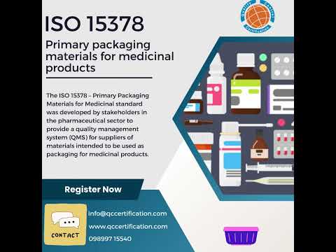 ISO 15378, ISO 15378 Certification Services in India