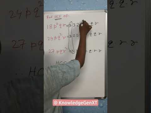 Find HCF of 18p²qr, 24pq²r, 27pqr²