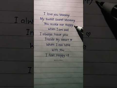 I love you mommy #englishlyrics #cutesong #mom