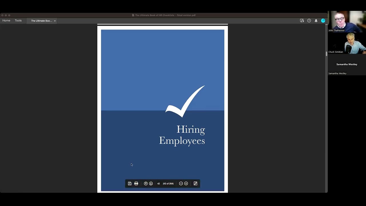 The Ultimate Book of HR Checklists Demo | Webinar