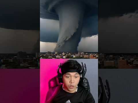Penampakan TORNADO Api Terbesar Dan Ada Petirnya 😱 #shorts