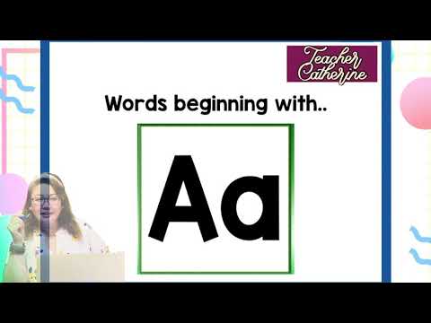Letter Aa, Its Sound and Some Words that Start With It