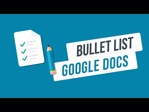 How to Add Bullet and Sub Bullet Points List in Google Docs