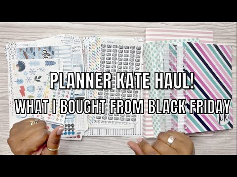 MY PLANNER KATE CYBER WEEK HAUL | Rachelle's Plans