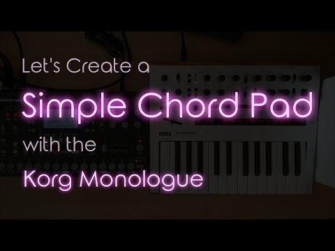 Let's Create: Simple Chord Pad with the Korg Monologue (Sampling single Notes with the Octatrack)
