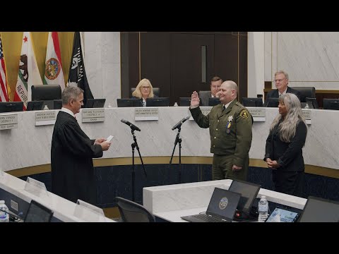 Interim Sheriff Sworn In - San Diego County Sheriff's Department