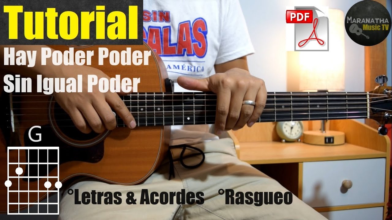 Hay Poder (Poder Sin Igual Poder) || TUTORIAL GUITARRA | CORITOS EN GUITARRA