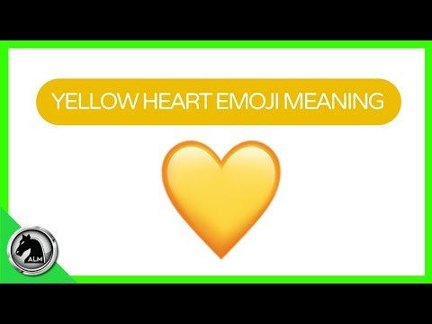 💛 YELLOW HEART Emoji MEANING 💛 [What Did HE / SHE Mean by This?]