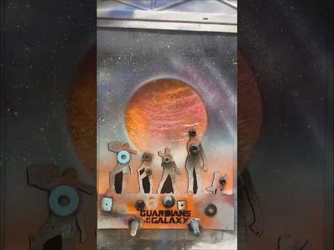 Spray Paint Your Way To Guardians Of The Galaxy Glory using a stencil!