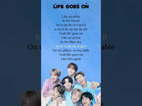 BTS - Life Goes On (Lyrics) #song #bts #lifegoeson
