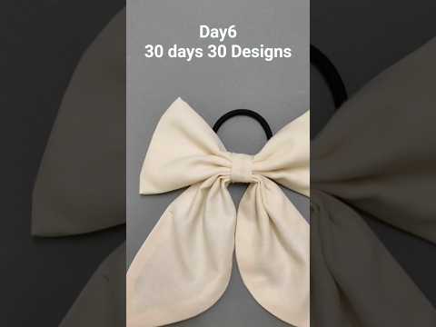 Long Tail Hair Bow - 30 Days 30 Designs