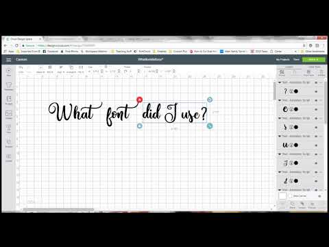 Cricut Design Space - Using a Script Font (and remembering it)