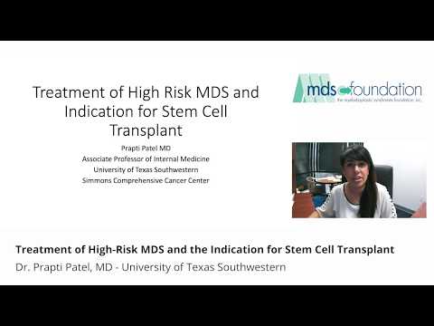 Treatment of High Risk MDS and the Indication for Stem Cell Transplant
