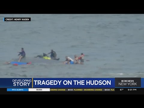 2 dead, several injured after boat capsizes on Hudson River
