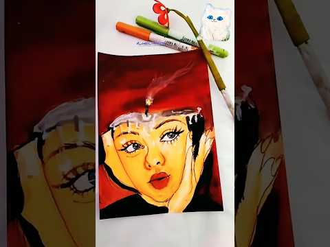 Surreal art 💕#drawing #shorts #surrealism #shortvideo #minivlog