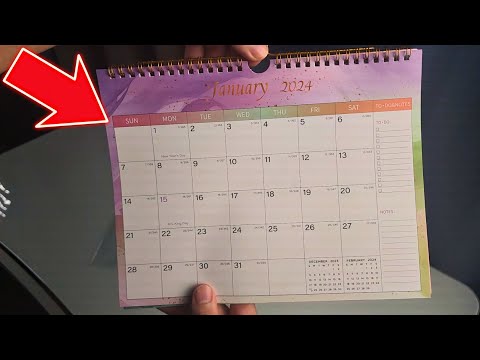 2024 Wall Calendar Colorful with Julian Dates and Block for New Year and Christmas Gifts #review
