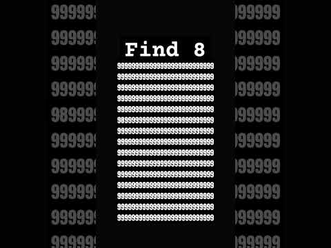 Find 8| How much time did it take you to find it?