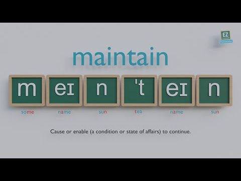How to pronounce maintain ?
