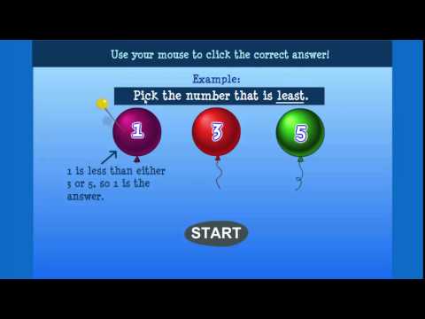 Cool Math Games For Kids: Learn about balloon popup comparison