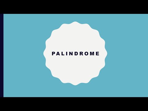 Palindrome Meaning