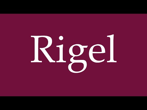 How to Pronounce ''Rigel'' Correctly in German
