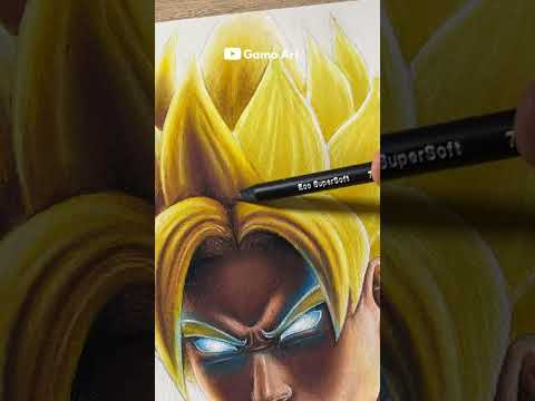 Hice a Goku Realista, cuanto le das el 1 al 100? 🔥 #dibujorapido #anime #drawing #dbz