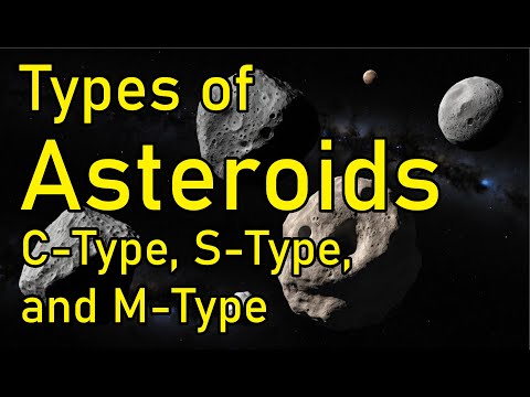 Type of Asteroids C-Type, S-Type, and M-Type